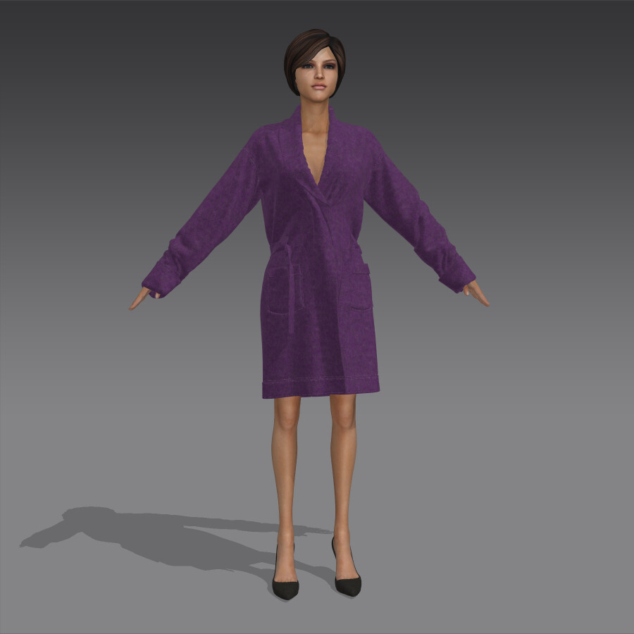 ArtStation - Bathing Robe Model + 43 Min Video | Game Assets