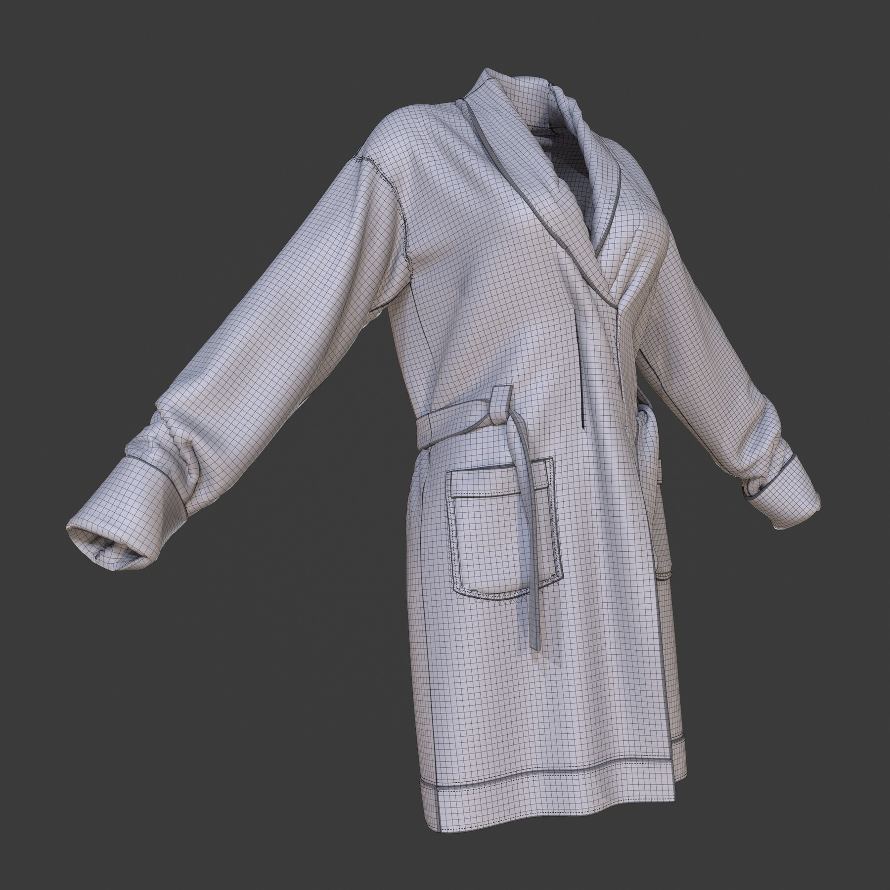 ArtStation - Bathing Robe Model + 43 Min Video | Game Assets
