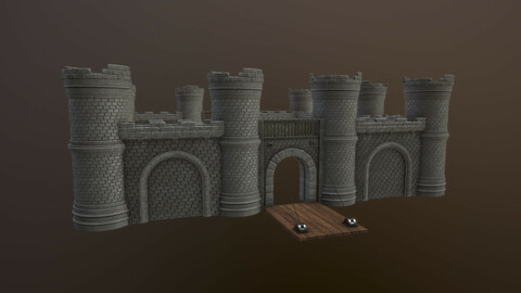 ArtStation - Castle Walls | Game Assets