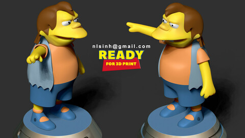 ArtStation - Nelson Muntz - The Simpsons Fan art | Resources