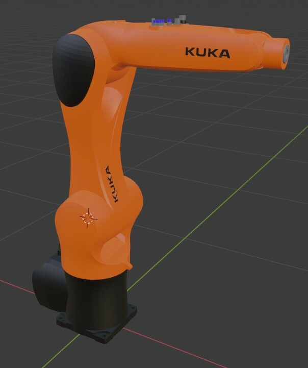 ArtStation - Industrial Robot Rig ready for Animation with KUKA KR6 R900 Model | Resources