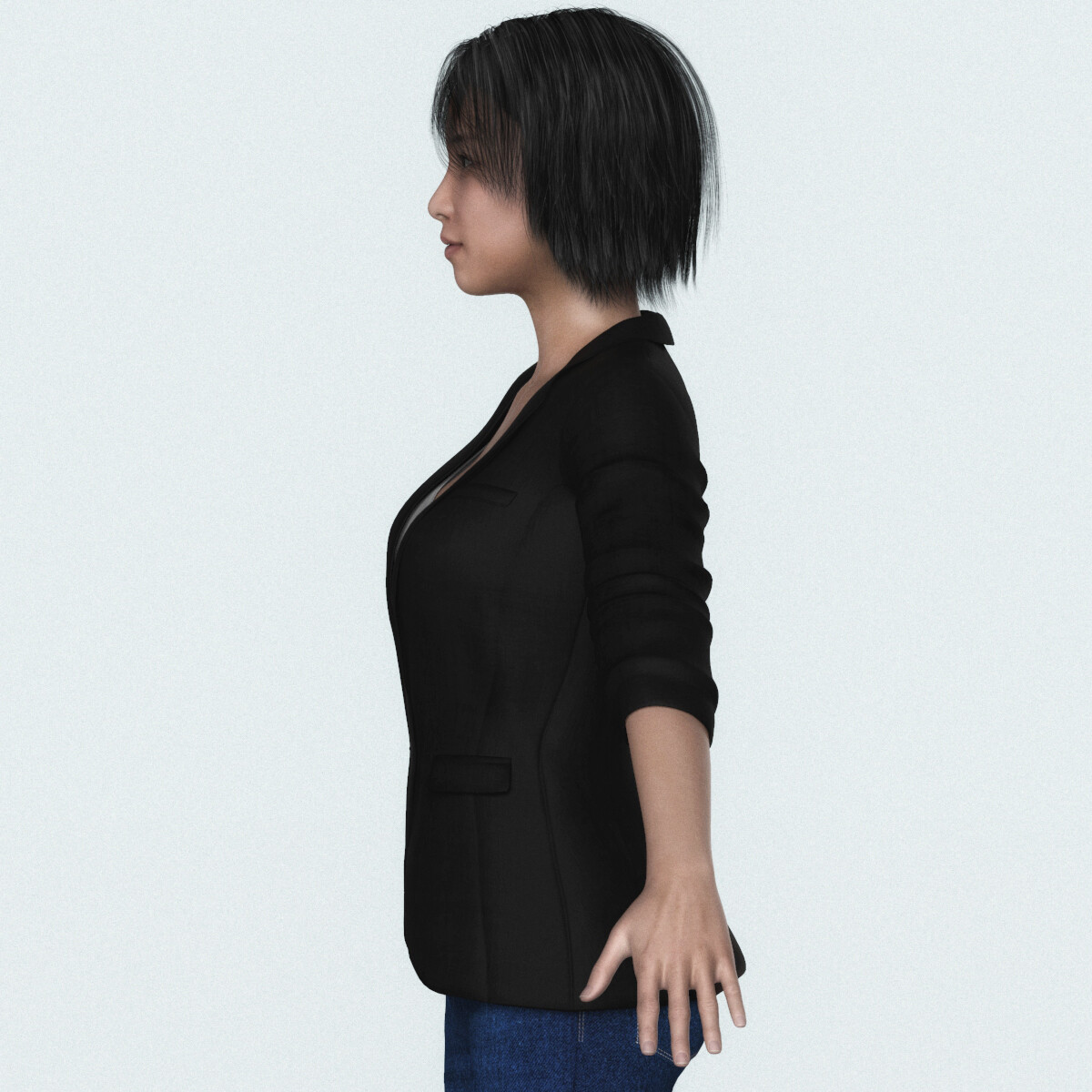 Artstation Young Chinese Girl 3d Character Resources 