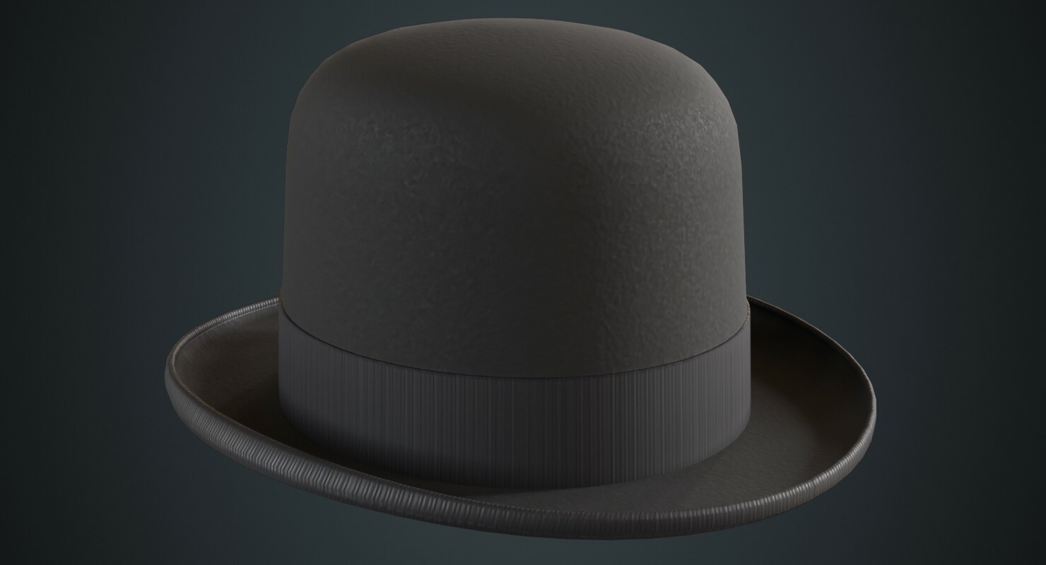 ArtStation - Bowler Hat 1A | Game Assets