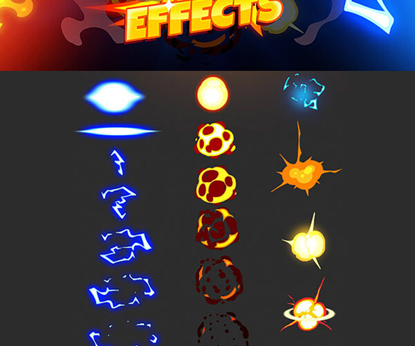 ArtStation - 118 sprite effects bundle | Game Assets