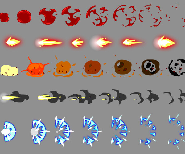 ArtStation - 18 Sprite Effects | Game Assets