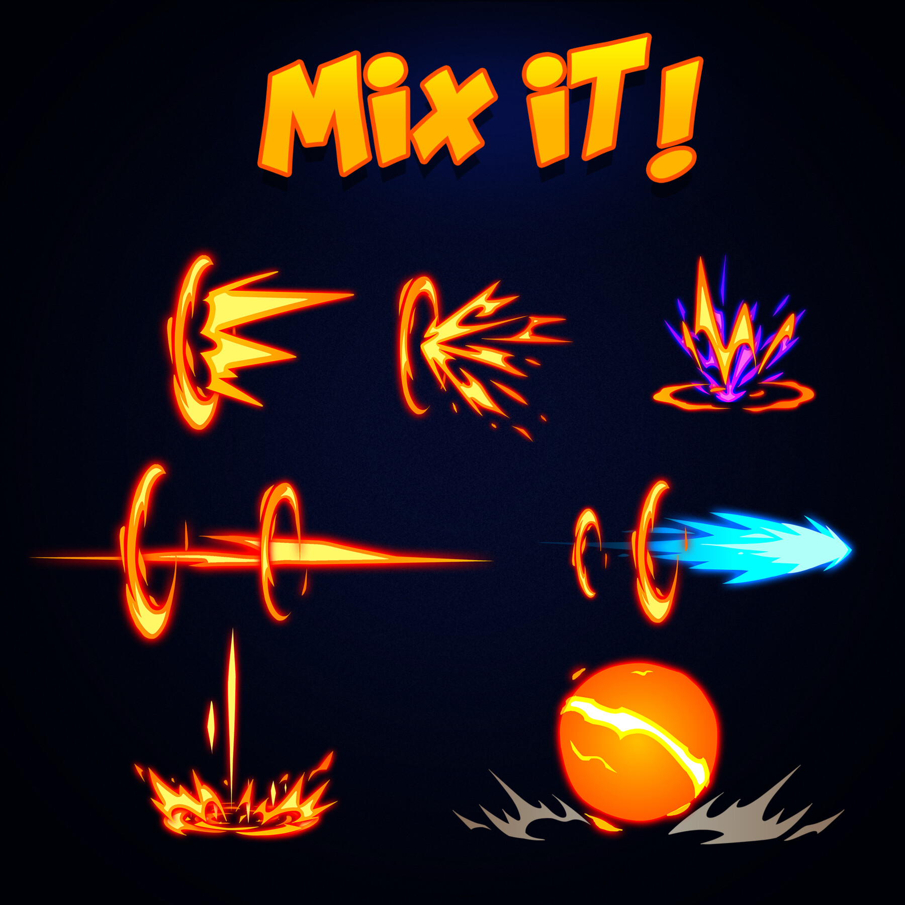 ArtStation - 25 Sprite Effects | Game Assets