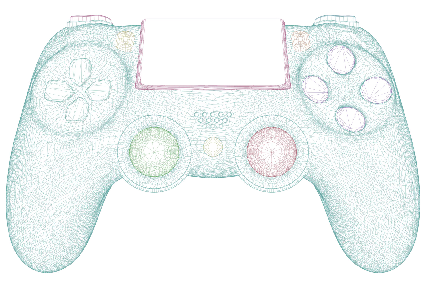 ArtStation - Playstation 4 Dualshock Wireless Controller 3D model ...