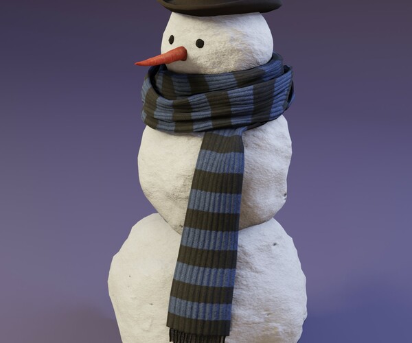 ArtStation - Snowman Realistic 3D Model | Game Assets