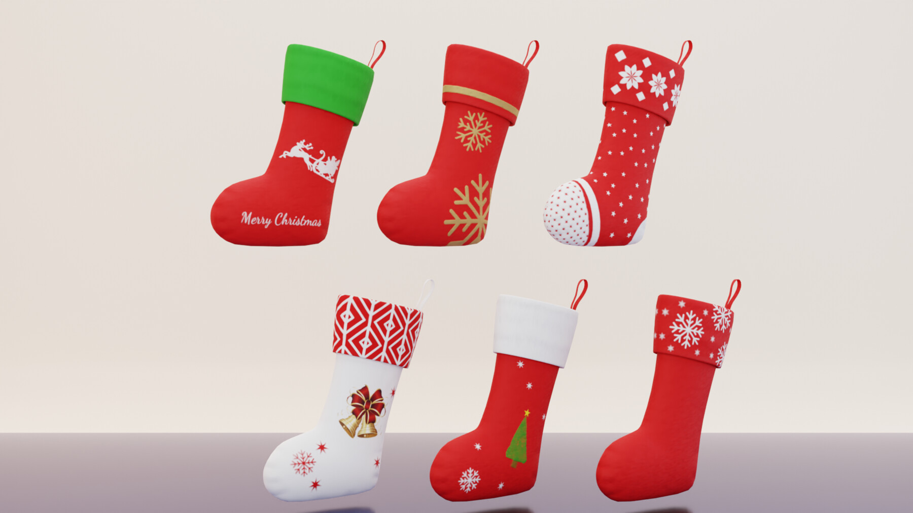 ArtStation - Christmas Sock 3D Model | Game Assets
