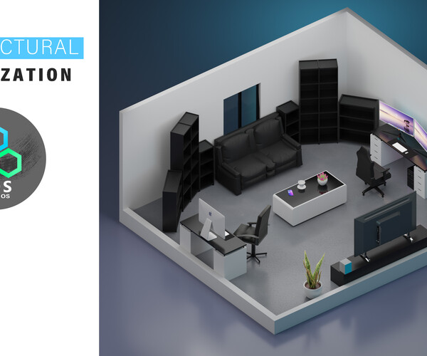 ArtStation - 3d Isometric Architectural visualization | Artworks