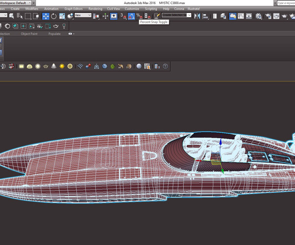 ArtStation - Mystic Powerboat C3800 RED | Resources