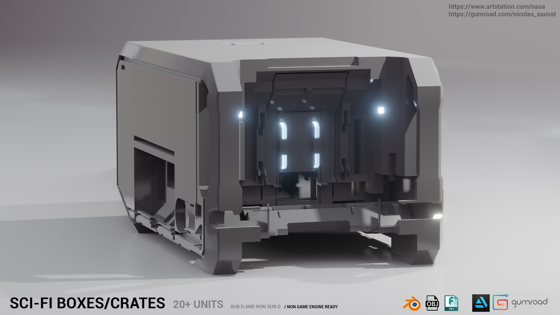 ArtStation - Sci-Fi Boxes Kit | Resources