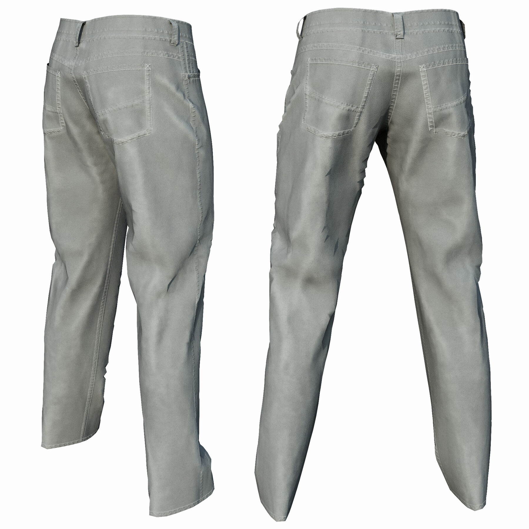 ArtStation - Male pants collection 201209 Low-poly 3D model | Game Assets