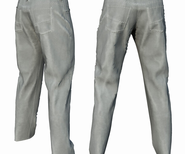 ArtStation - Male pants collection 201209 Low-poly 3D model | Game Assets