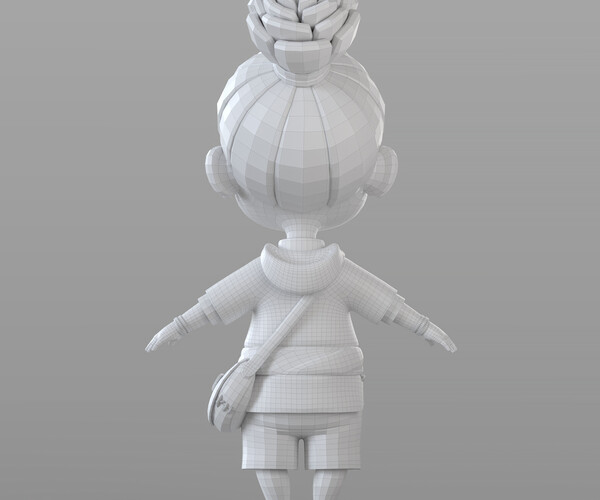 ArtStation - Cartoon Villager Girl | Resources