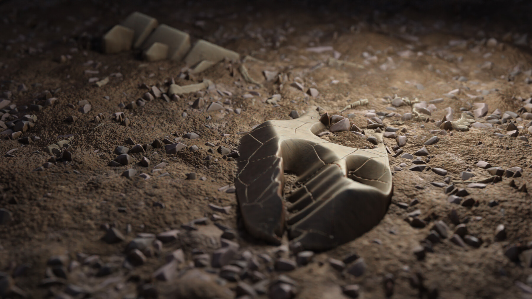 ArtStation - Substance - Ancient Bones - Nodevember | Game Assets