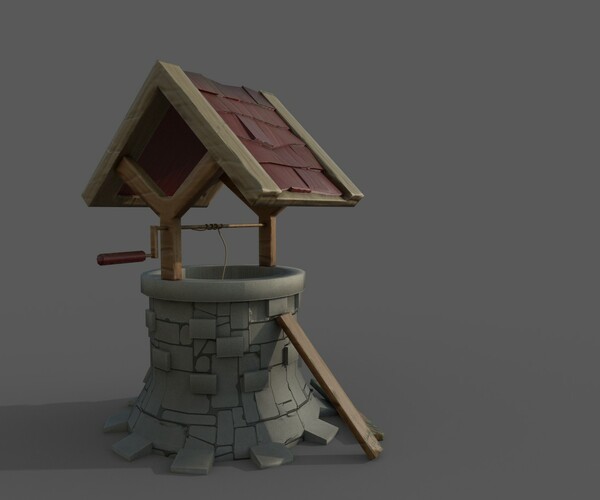 ArtStation - Free Low Poly Stylized Well | Resources