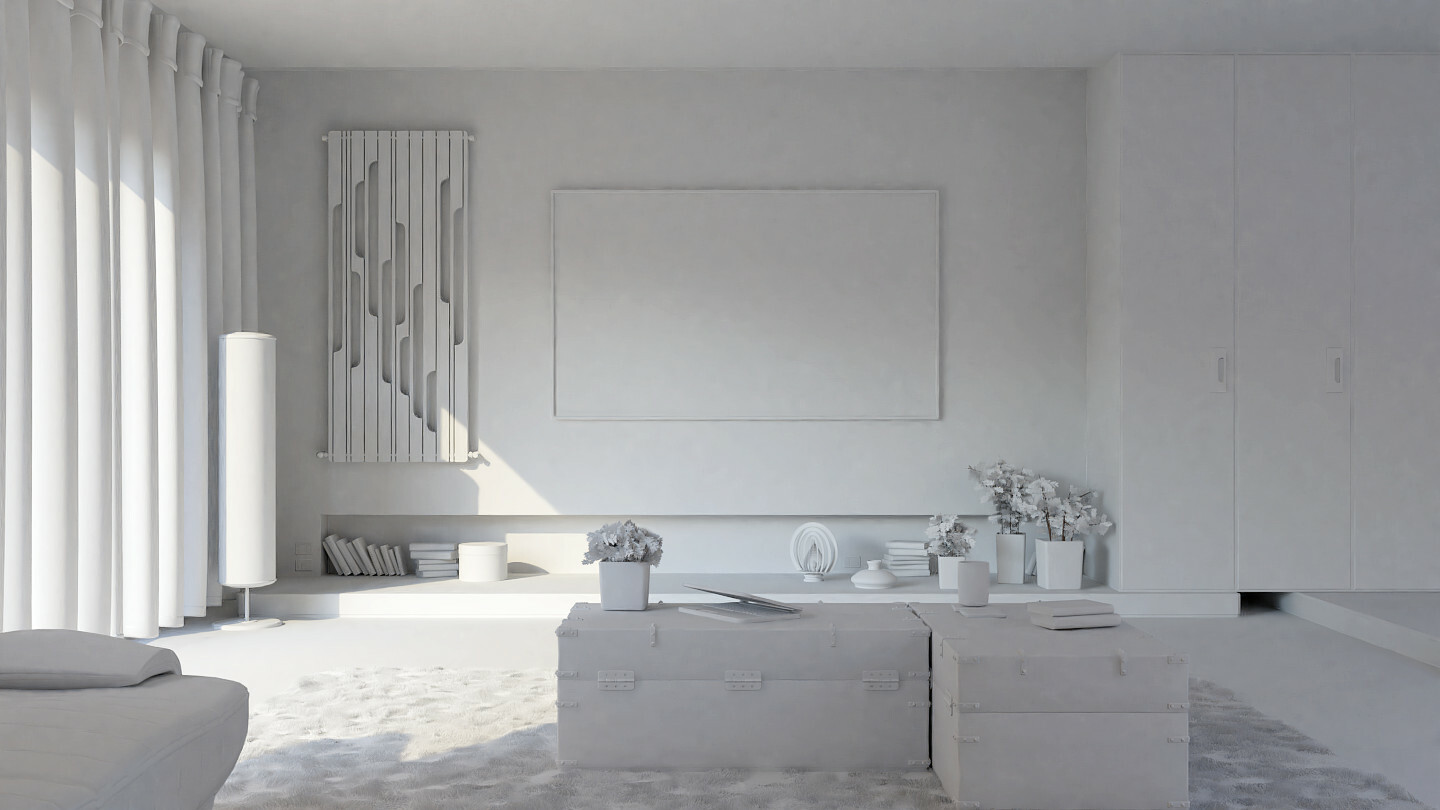 ArtStation - Kira's Living Room 3D scene (.fbx - .blend) | Resources