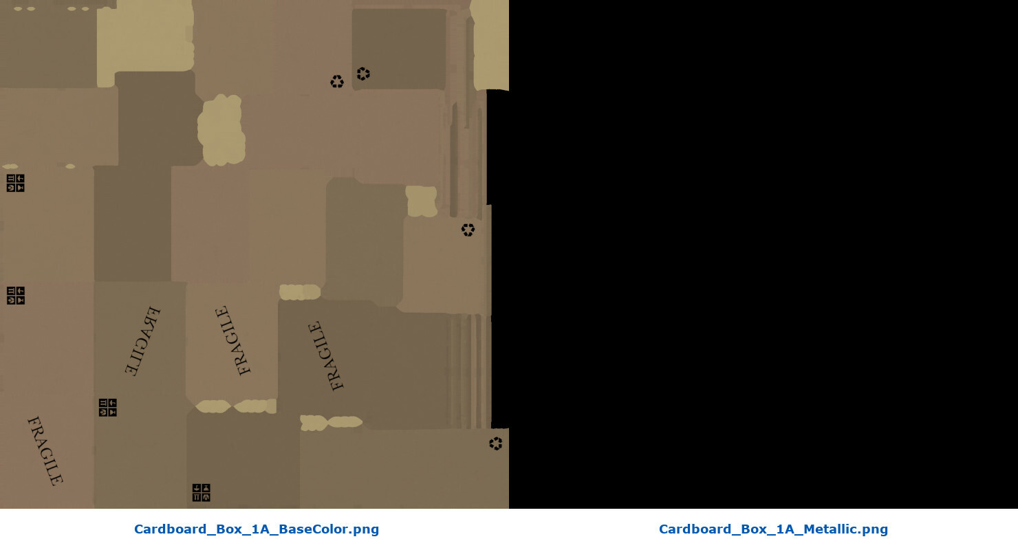 ArtStation - Cardboard Box 1A | Game Assets