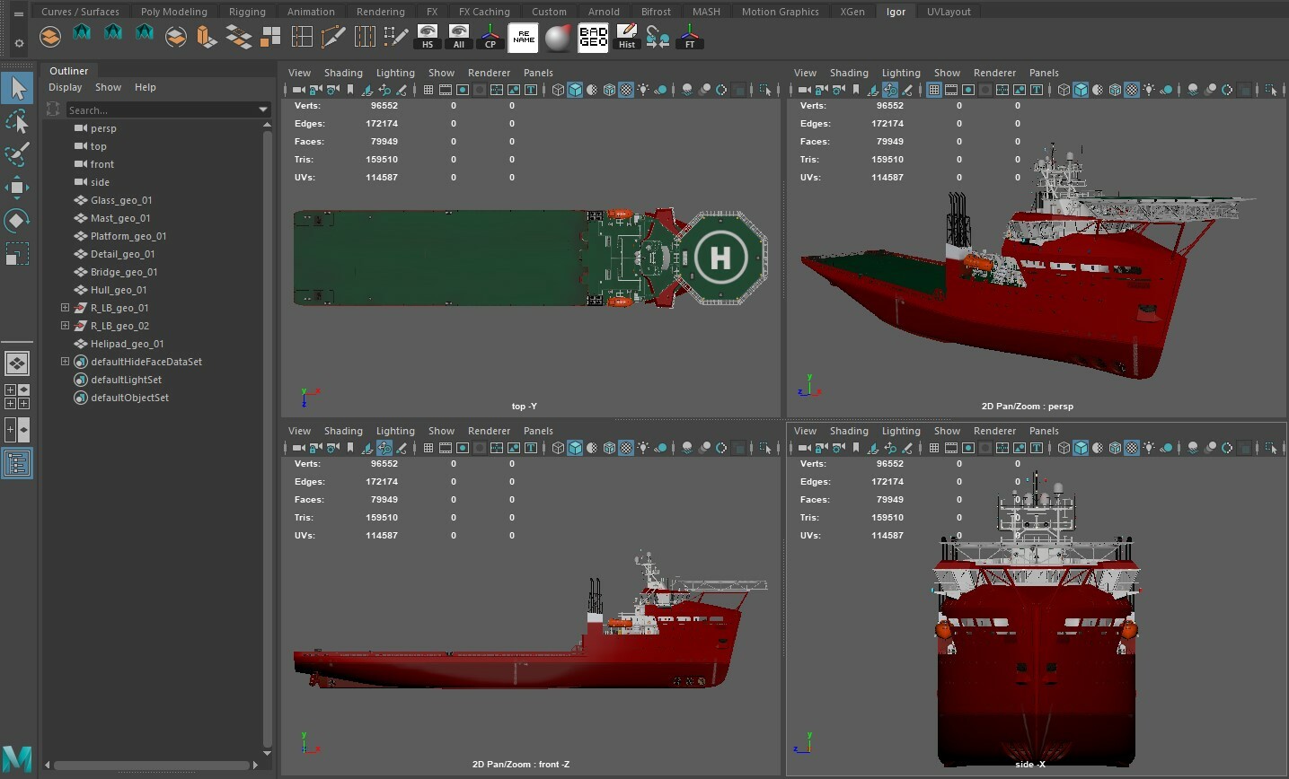 ArtStation - Offshore Carrier RED | Resources