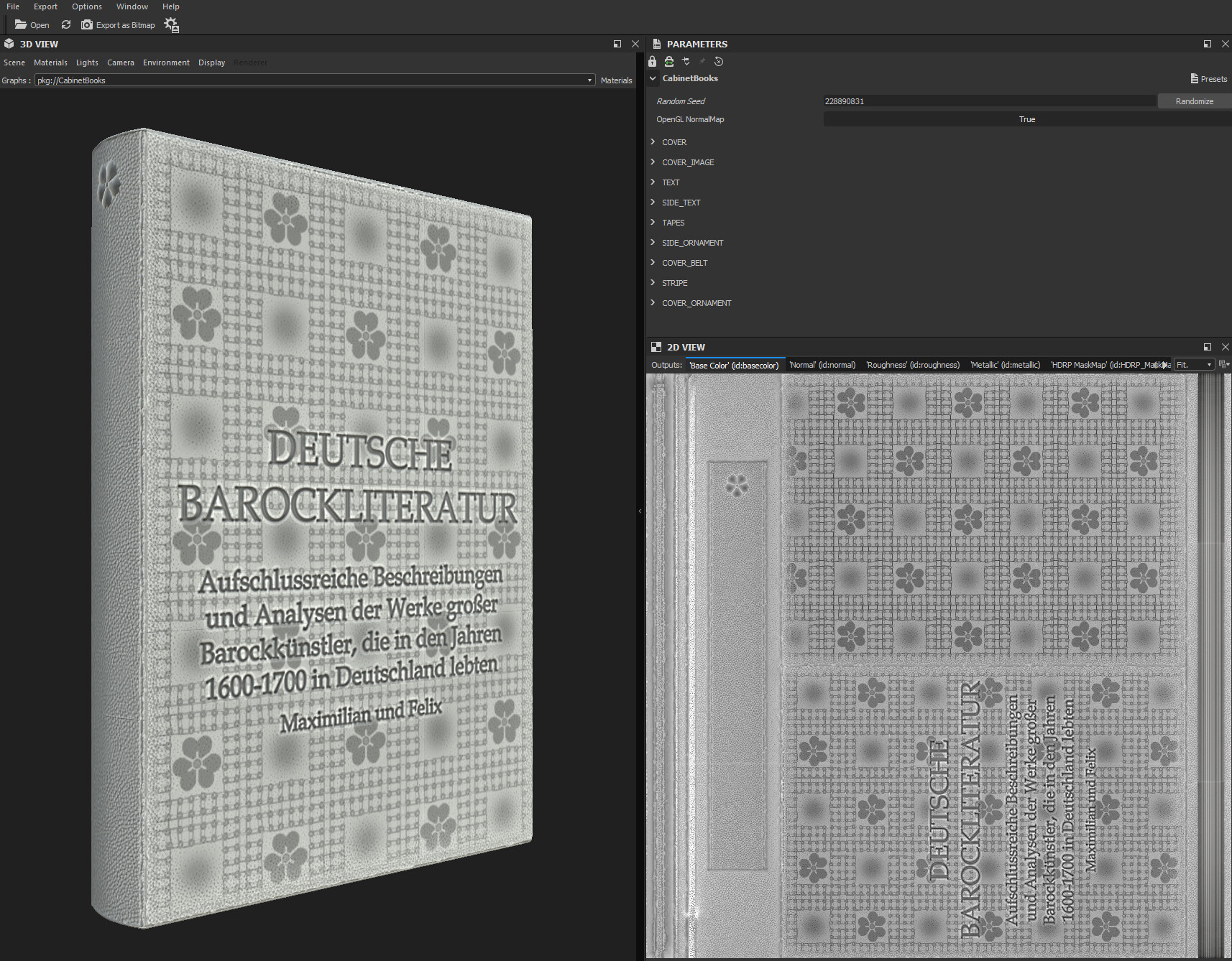 ArtStation - GENERATOR - Classic Book Cover | Game Assets