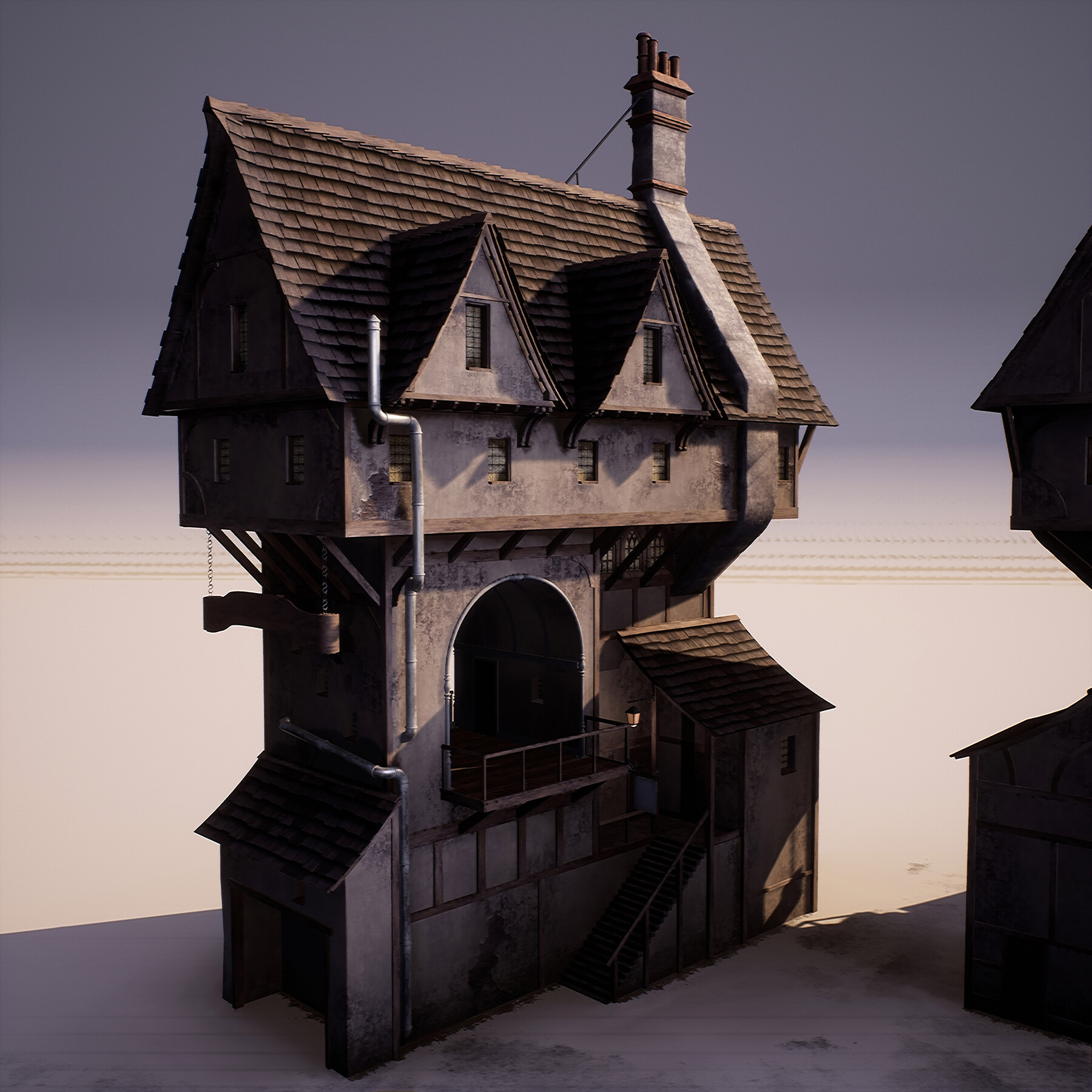 ArtStation - Old House Creation for Game in Blender & Substance ...