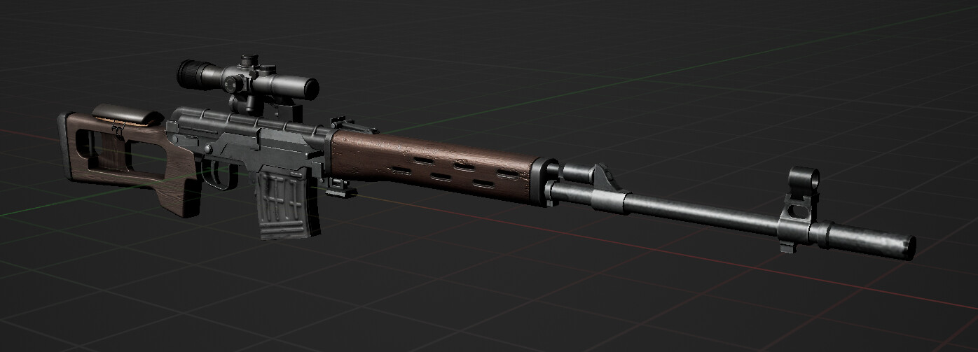ArtStation - Customizable Weapons (UE4) | Game Assets