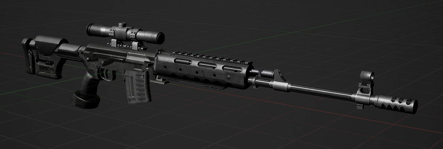 ArtStation - Customizable Weapons (UE4) | Game Assets