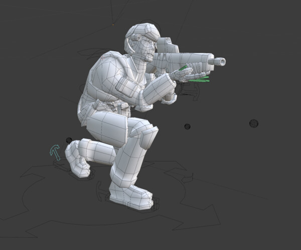 ArtStation - Low Poly Soldier | Game Assets