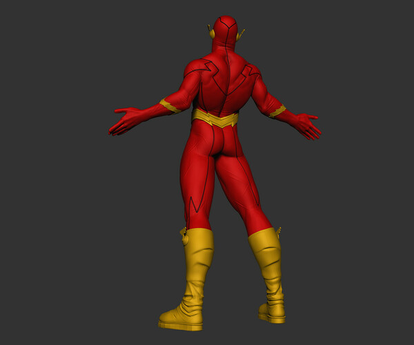 ArtStation - The Flash - 3D print 35 CM / 13,78 INCH | Resources