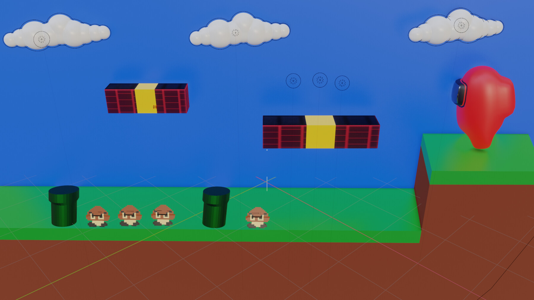 ArtStation - Mario Game Environment with AmongUs Character | Game Assets