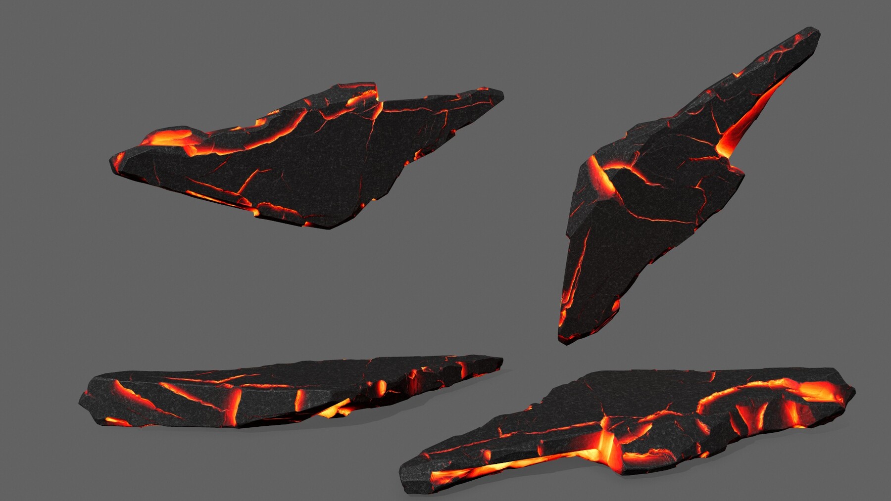 ArtStation - lava rocks | Game Assets