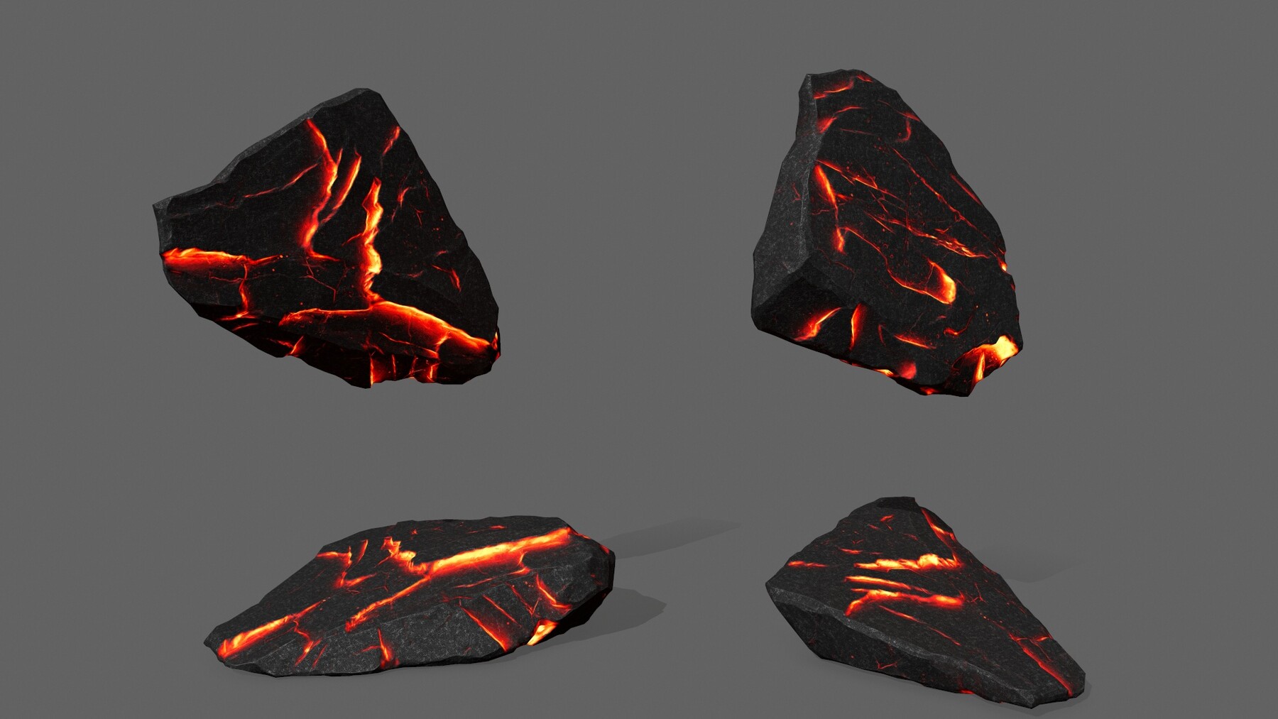 ArtStation - lava rocks | Game Assets