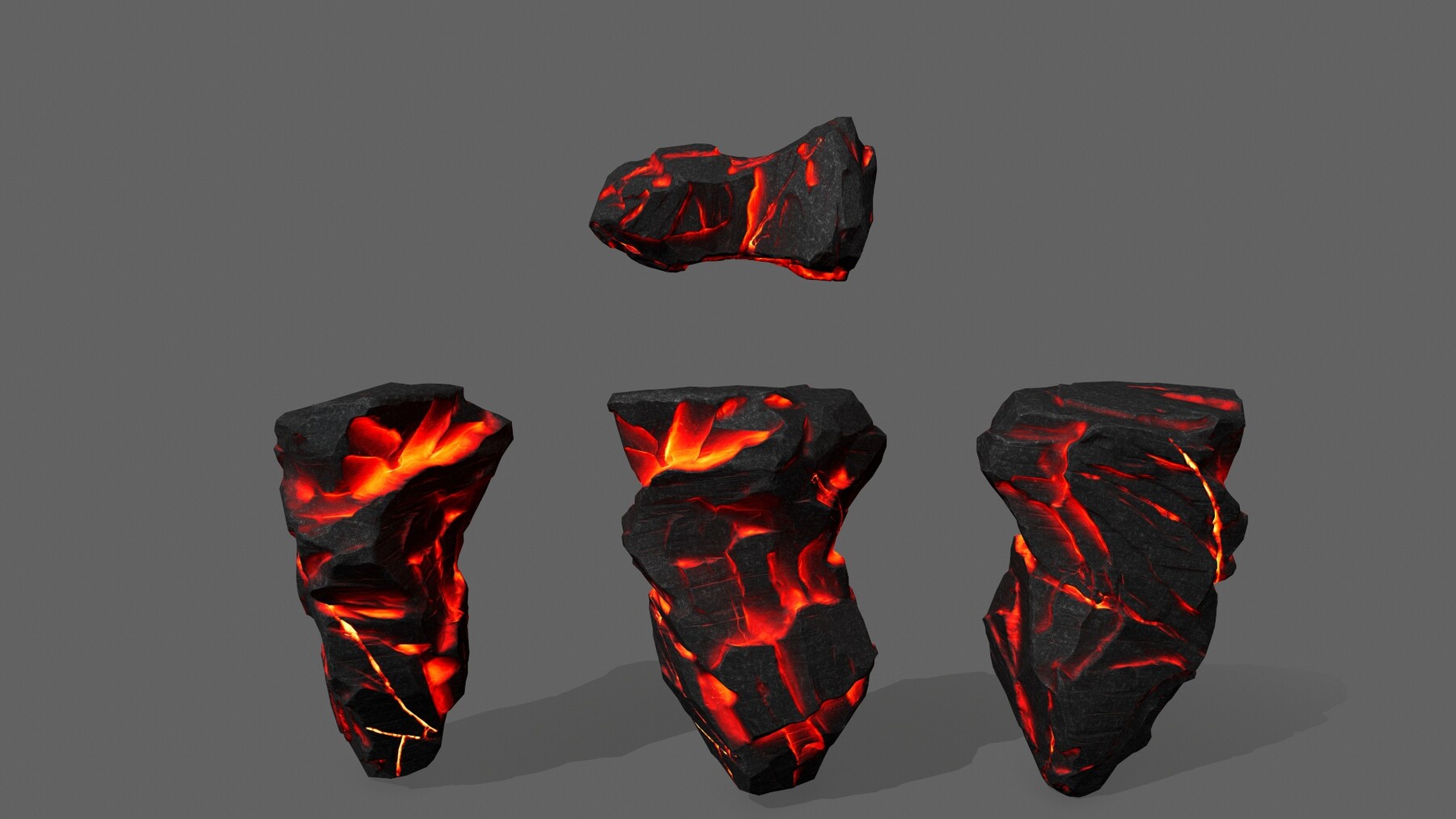 ArtStation - lava rocks | Game Assets