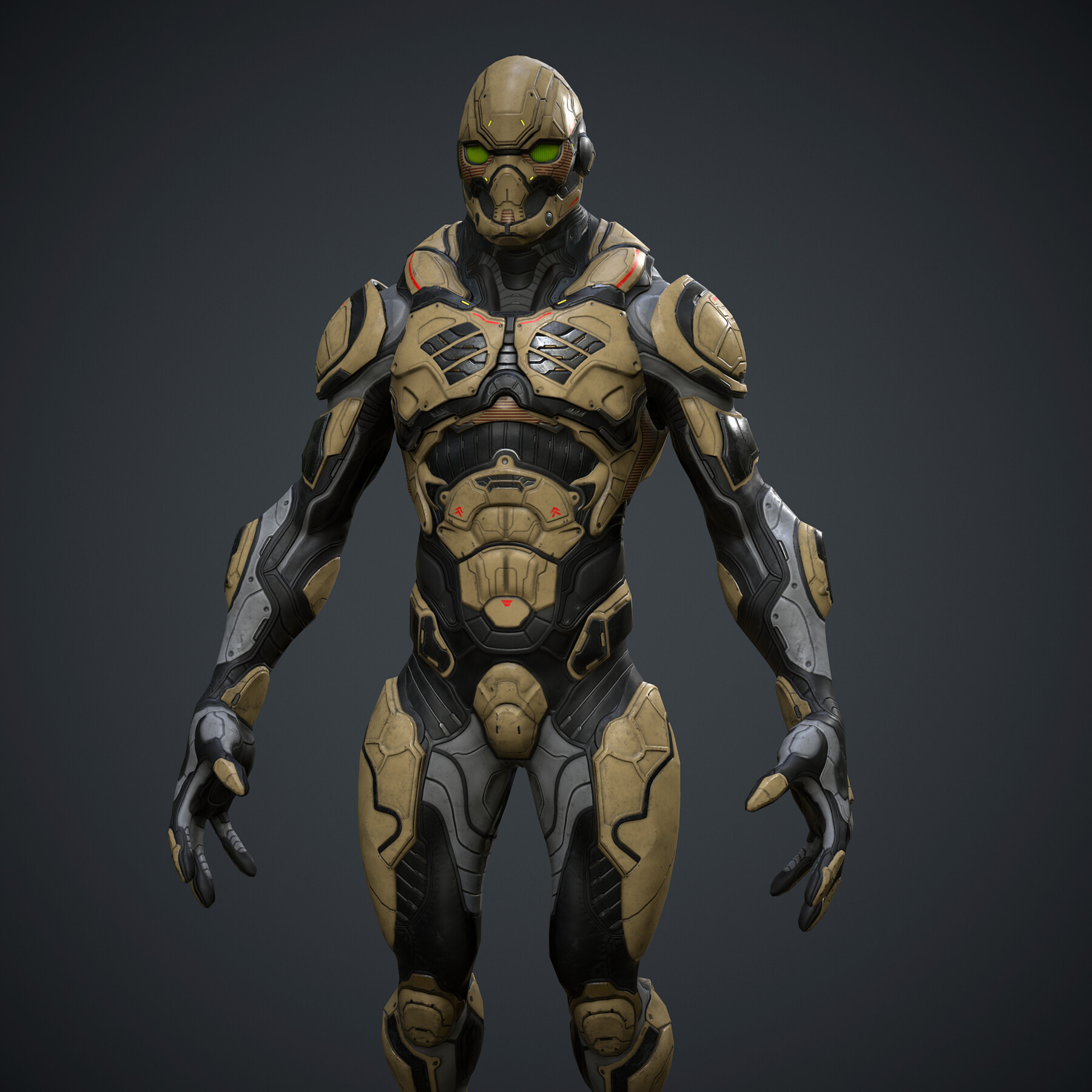 ArtStation - Sci-fi Character For Game 2 | Game Assets