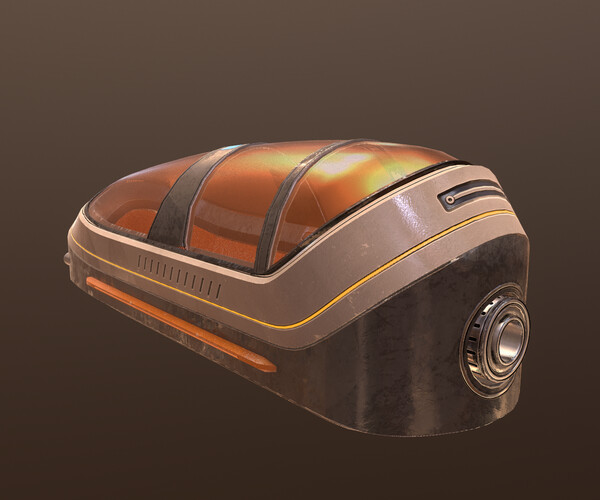 ArtStation - Escape Pod Low-poly 3D model | Game Assets