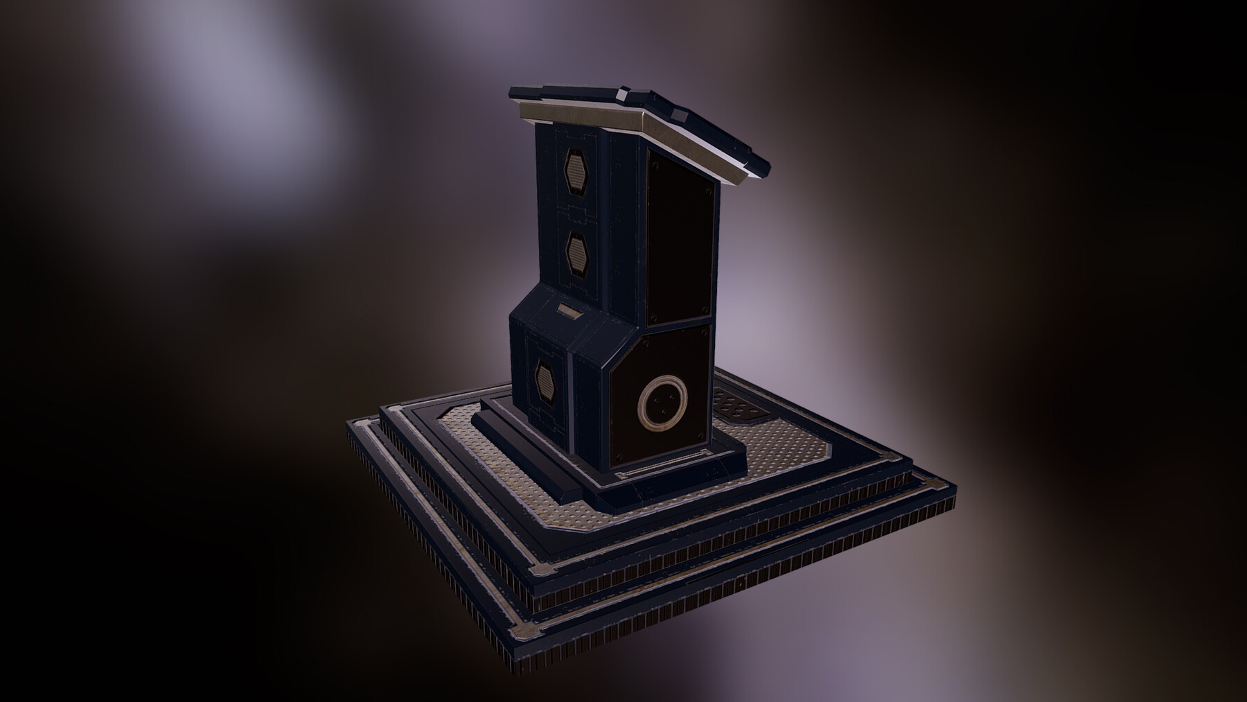 ArtStation - Computer Console Low-poly 3D model | Game Assets