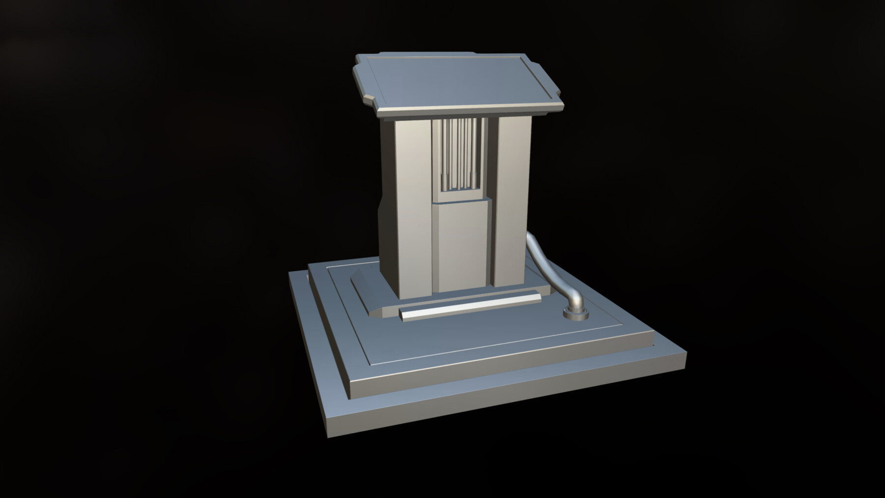 ArtStation - Computer Console Low-poly 3D model | Game Assets