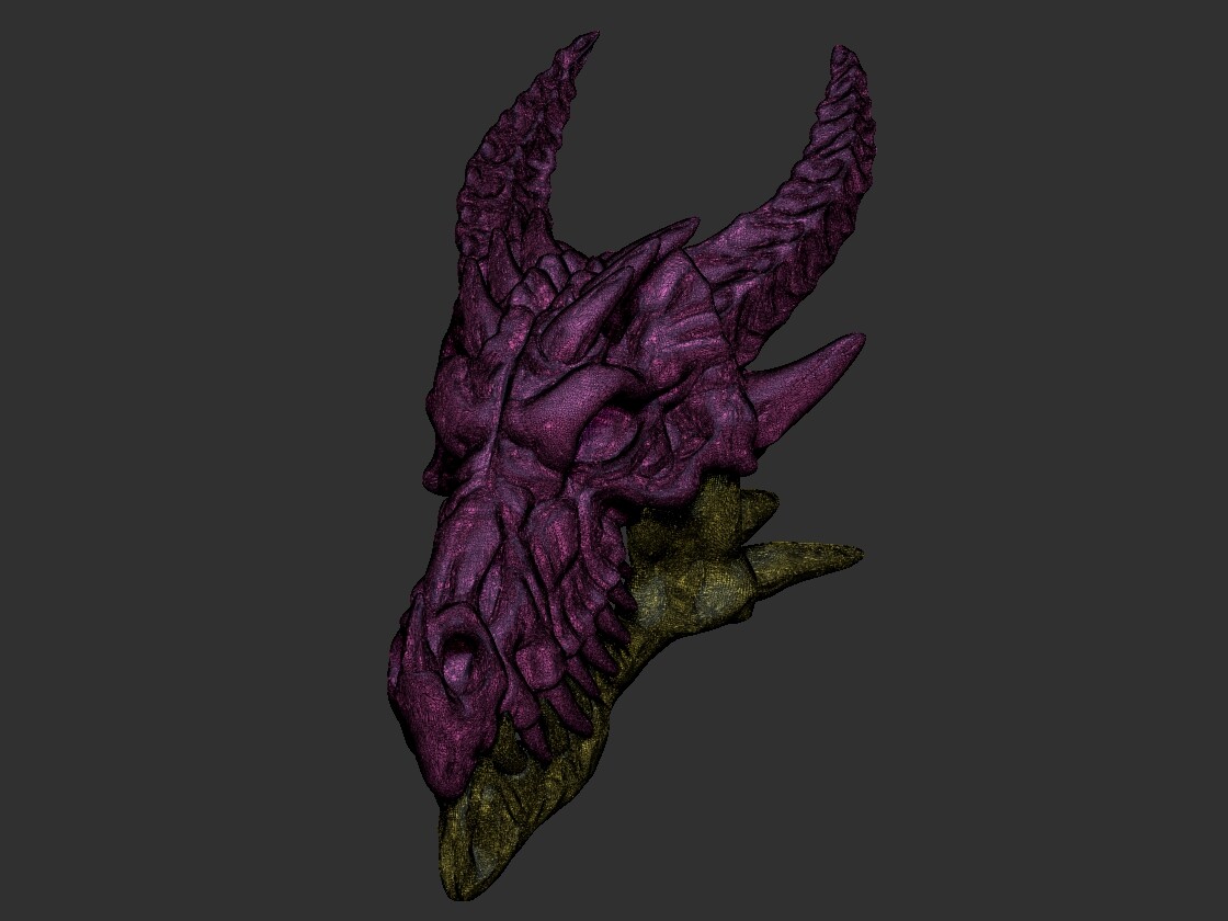 ArtStation - Dragon skull 3D print model | Resources