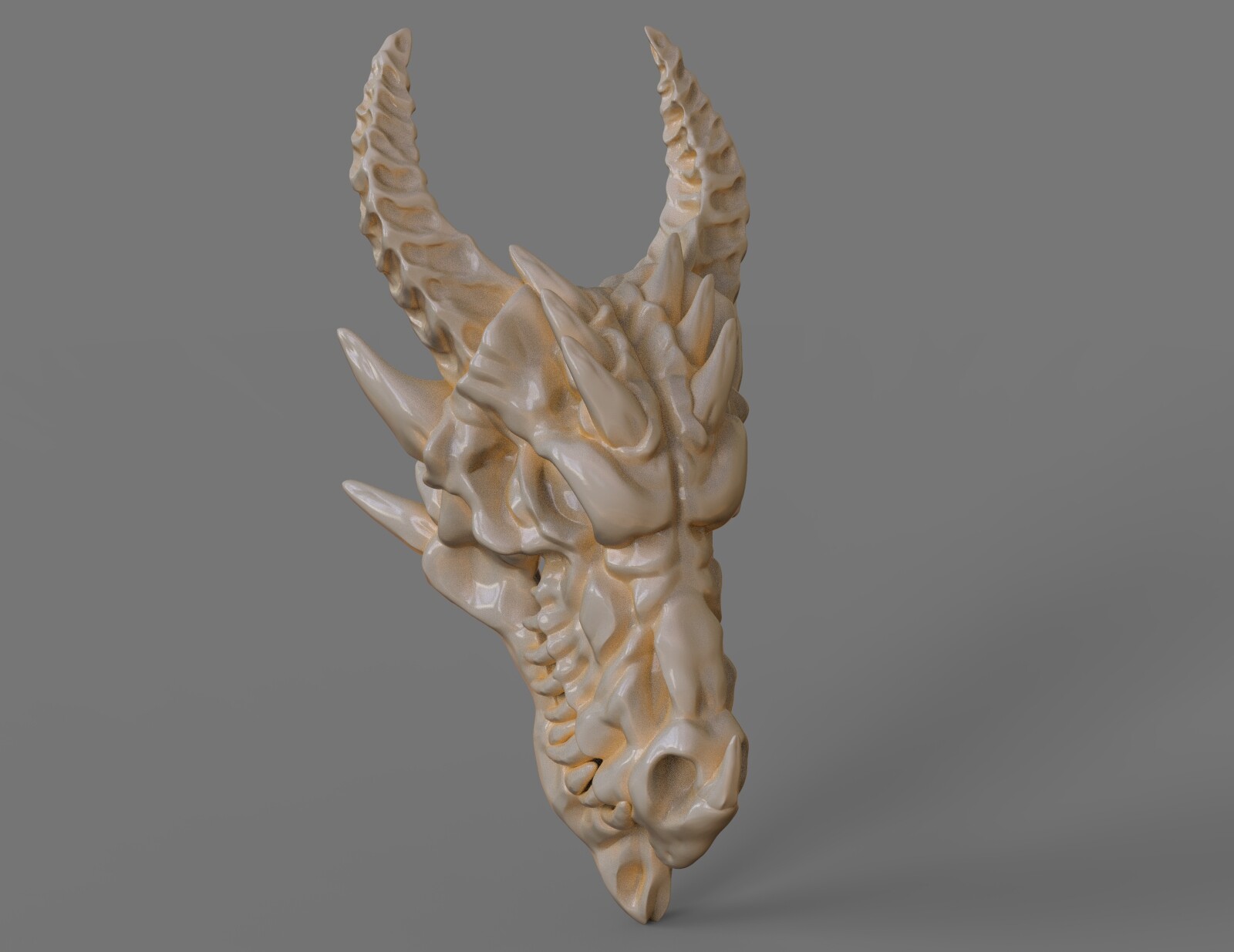 ArtStation - Dragon skull 3D print model | Resources