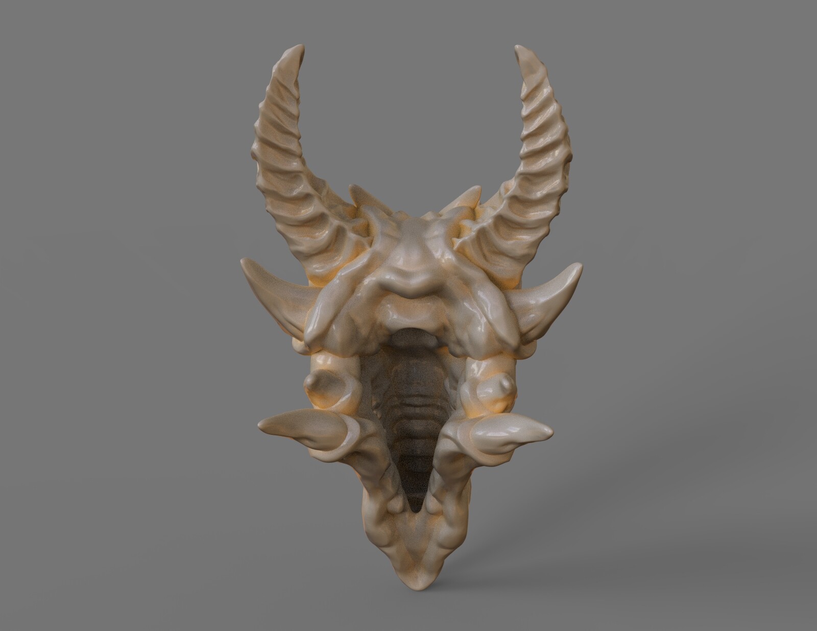ArtStation - Dragon skull 3D print model | Resources