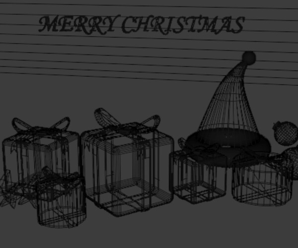 ArtStation - Christmas Gift Pack Low-poly 3D model | Resources