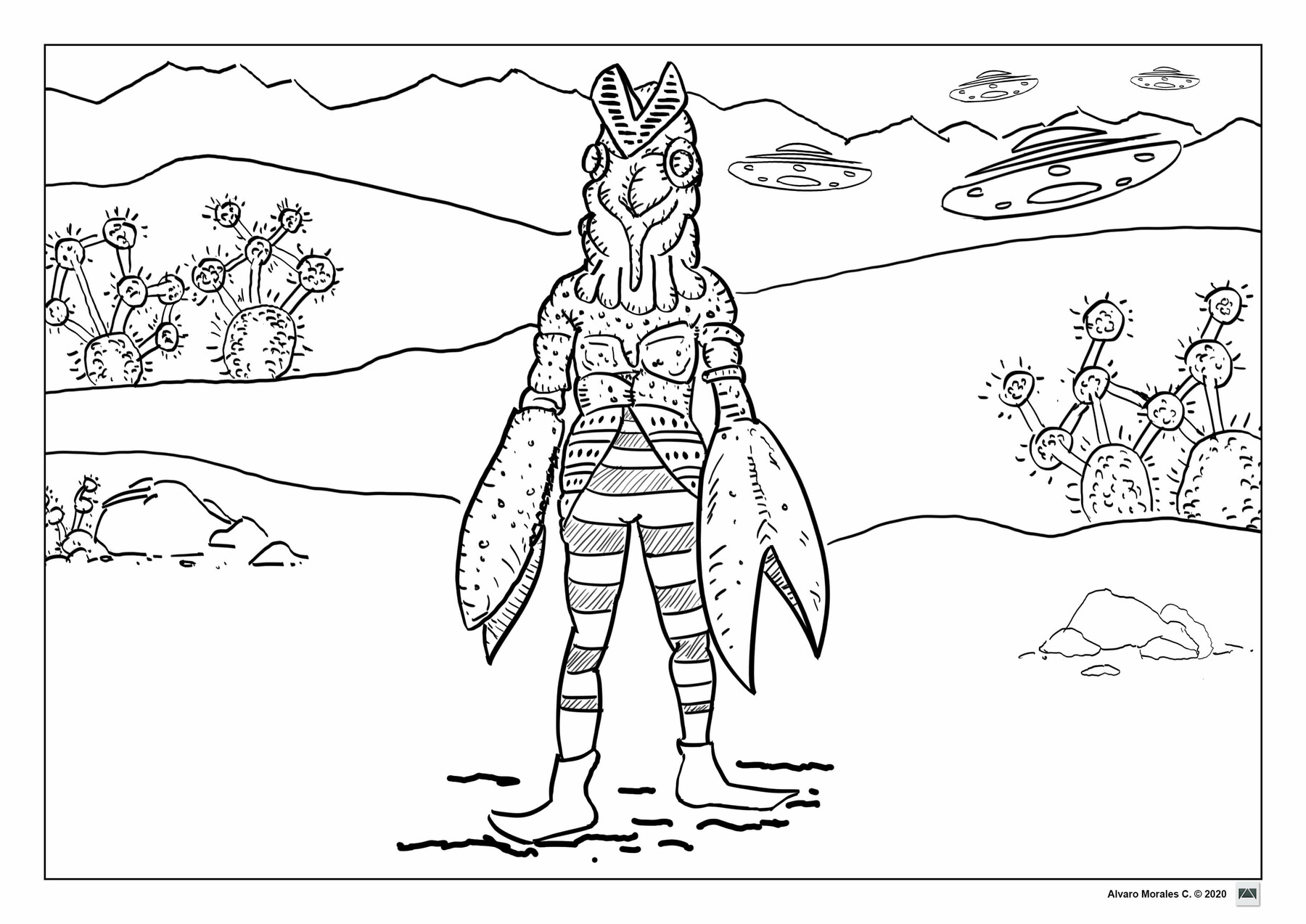 ArtStation - Classic Kaijus - Coloring Book I | Books & Comics