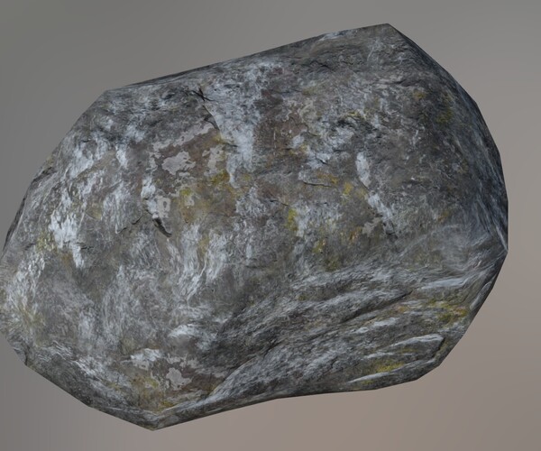 ArtStation - 3D Low Poly Rocks 5 Variation PBR for Blender and Cinema4D ...