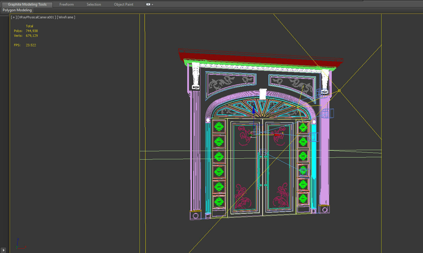 ArtStation - Entrance Door2 3D Model | Resources