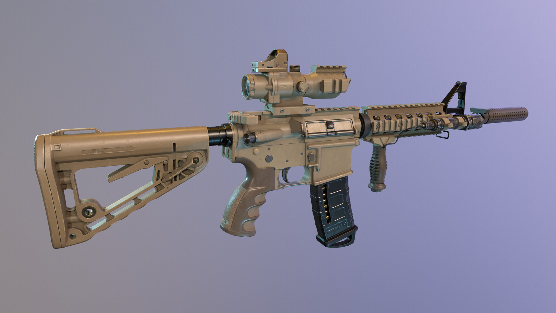 ArtStation - M4 Rifle - REALTIME | Resources