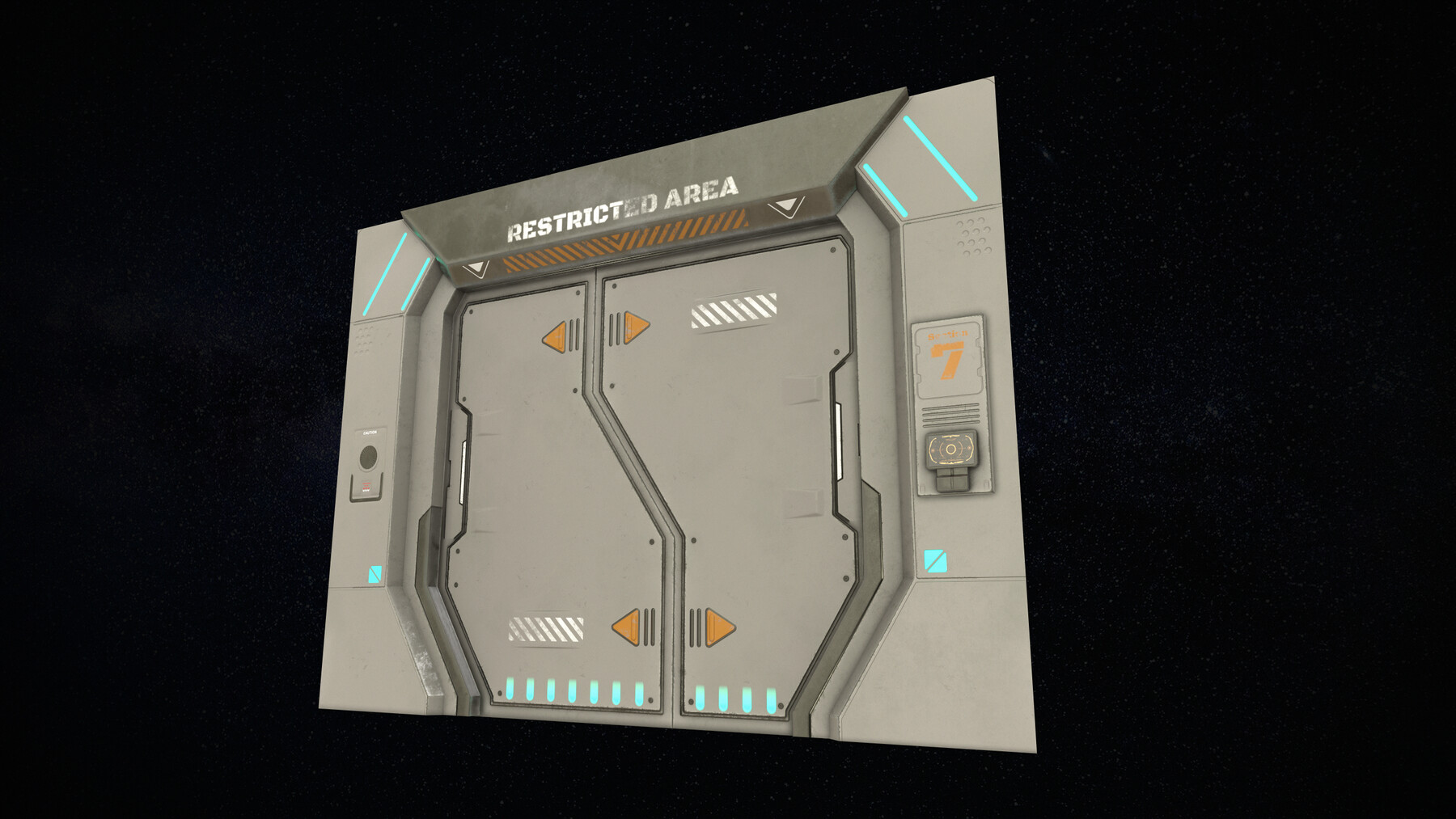 ArtStation - Sci-Fi Door Version 2 - Low Poly | Game Assets