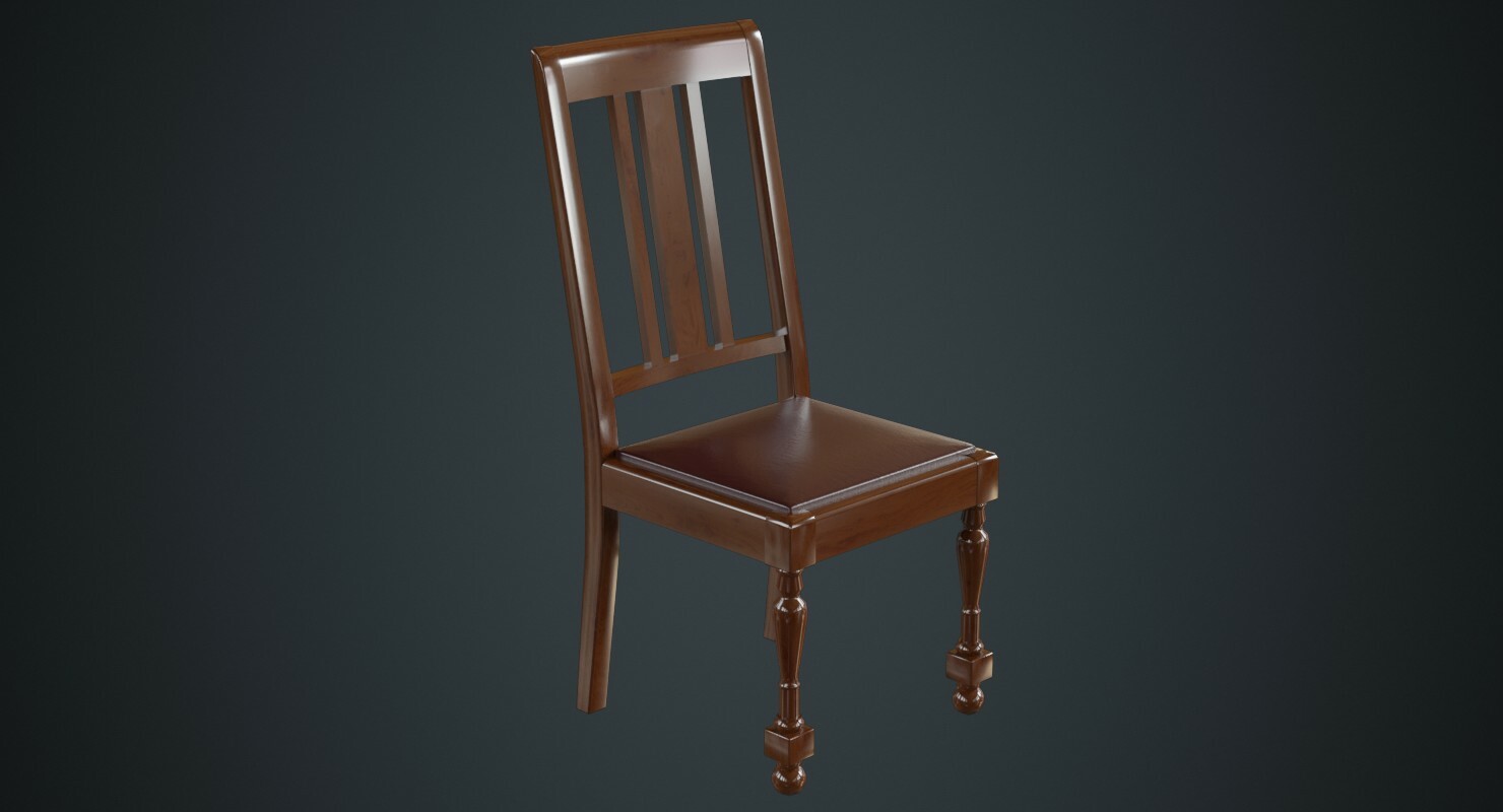 ArtStation - Kitchen Chair 1A | Game Assets