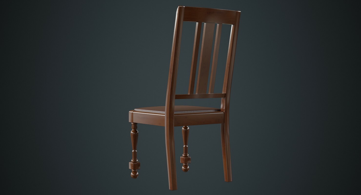 ArtStation - Kitchen Chair 1A | Game Assets