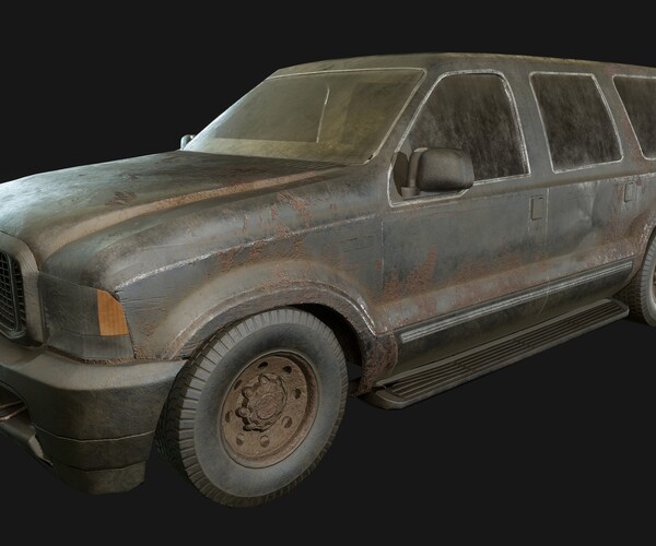ArtStation - Ford Excursion 1999 (LowPoly) | Game Assets